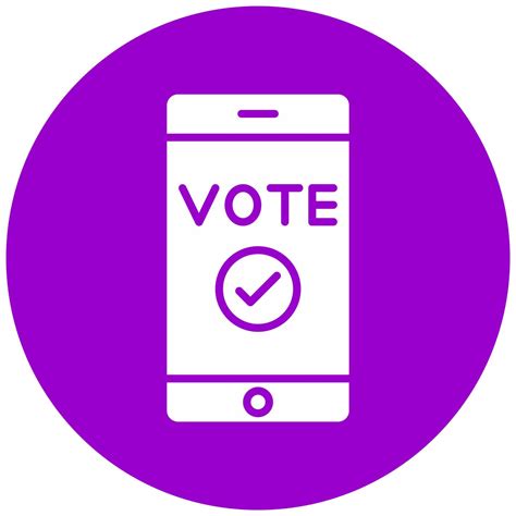 Electronic Voting Vector Icon Style 22197657 Vector Art At Vecteezy