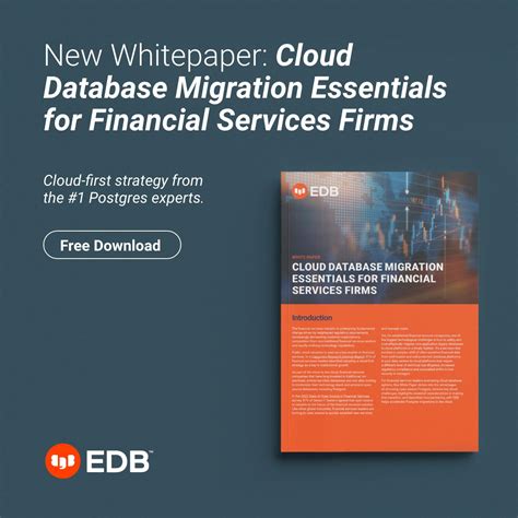 Edb Helps Financial Services Firms With Cloud Migration Mohsin Shaikh