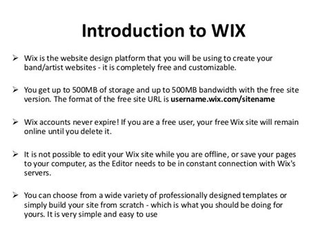Wix Tutorial