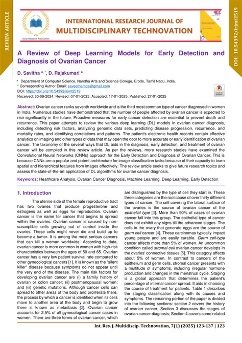 Pdf A Review Of Deep Learning Models For Early Detection And