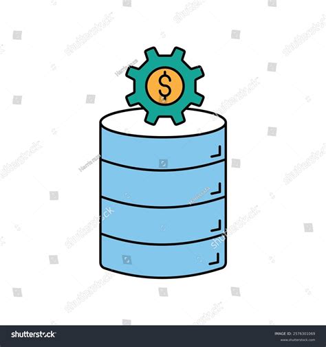 database icon white background vector stock stock vector royalty free