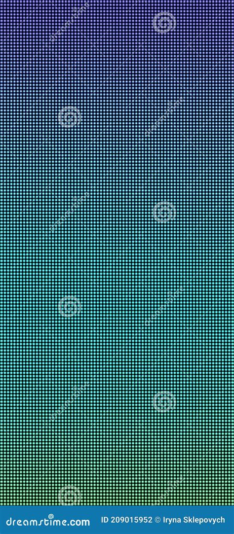 Led Screen Texture Digital Display With Dots Lcd Pixel Monitor Vector Illustration Stock