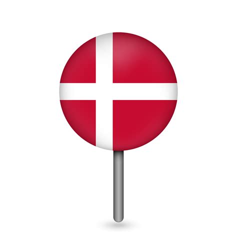 Map Pointer With Contry Denmark Denmark Flag Vector Illustration Vector Art At Vecteezy