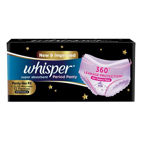 Buy Whisper Super Absorbent Period Panty L Xl Pants Online