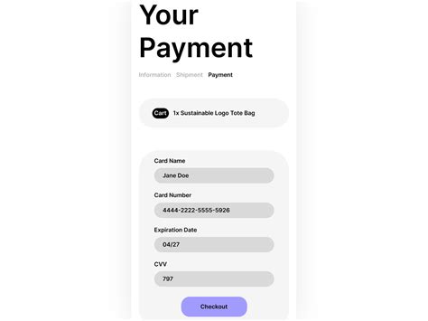 Payment Page UI Design By Syrus M On Dribbble