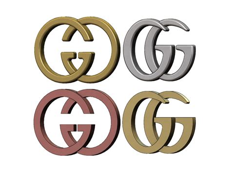 👜 Gucci Gg Logo Replica 3d Print Model・ Stl File For ・cults