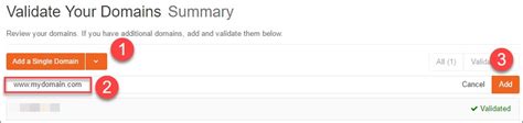 Connect Application Validating Domains Mimecast