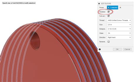 The Modeled Thread And Dialog Box