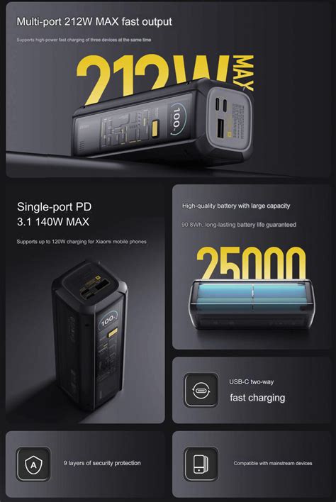 Xiaomi Presents Powerful Transparent Power Bank 25000 With 212W Fast Charging Support