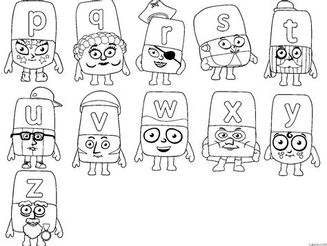 Alphablocks Coloring Pages B