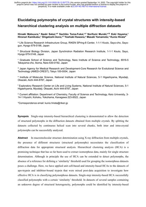Pdf Elucidating Polymorphs Of Crystal Structures With Intensity Based
