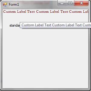 C How To Correctly Use ToolTip Stack Overflow