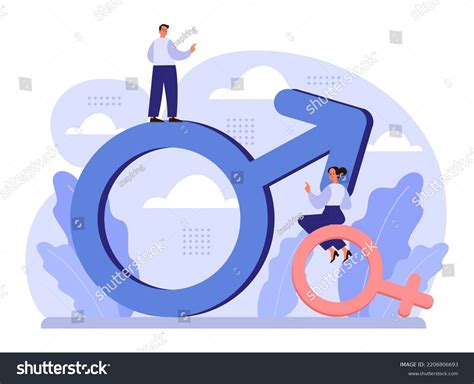 Gender Inequality Concept Women Social Imparity Stock Vector Royalty