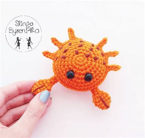 Крабик крючком. Амигуруми схемы и описания. Автор: @slingobyseni4ka ...