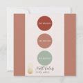 Fall Color Palette HEX Codes Invitation Zazzle