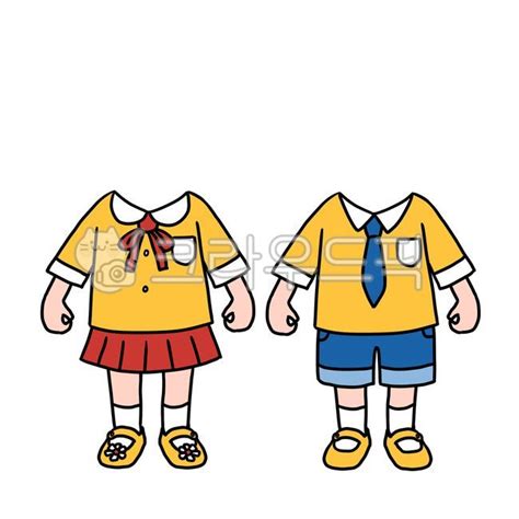 유치원 어린이집 전신 유니폼 어린이 사진 이미지 일러스트 캘리그라피 Kamillust작가