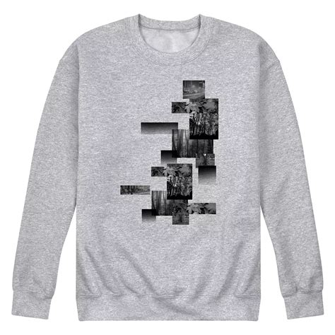 Mens Squared Sequence Fleece Sweatshirt