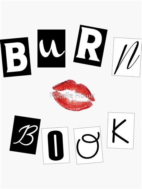 Mean Girls Burn Book Sticker For Sale By Smurf93 Redbubble