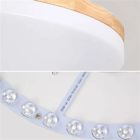 Ультра тонкий 5 см 18 Вт светодиодный потолочный светильник современные деревянные потолочные