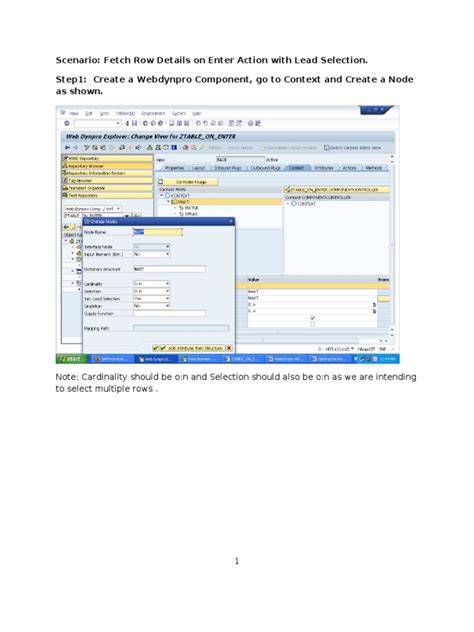 Fetch Row Details On Enter Action With Lead Selection In Webdynpro