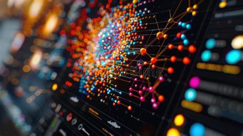 Augmented Analytics Data Visualization Stock Illustration