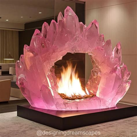 Mineral Crystal Fireplaces A Dazzling Fusion Of Nature And Warmth