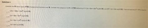 solved question 3 consider a c vector space v and uv we v