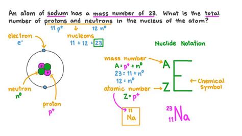 Lesson Atomic Numbers And Mass Numbers Nagwa