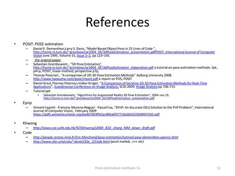 pose estimation methods ppt download