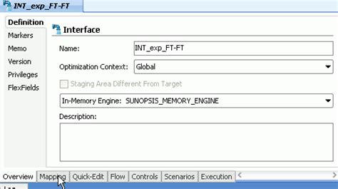 Odi11g Creating An Odi Project And Interface Exporting A Flat File To A Flat File