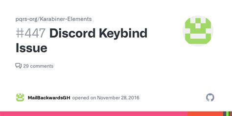 Discord Keybind Issue · Issue 447 · Pqrs Orgkarabiner Elements · Github