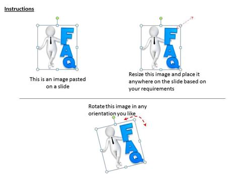 1113 3d man showing faq ppt graphics icons powerpoint powerpoint