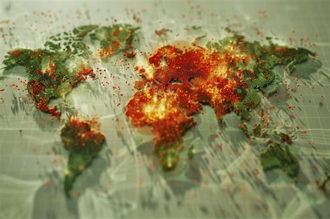 Premium Photo Infographic Detailing The Geographic Distribution