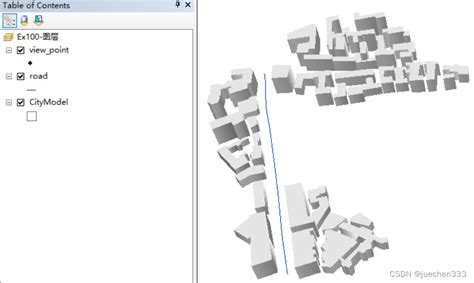 ArcGIS基础实验操作 例 实验 三维可视性分析 三维gis及应用实验 CSDN博客