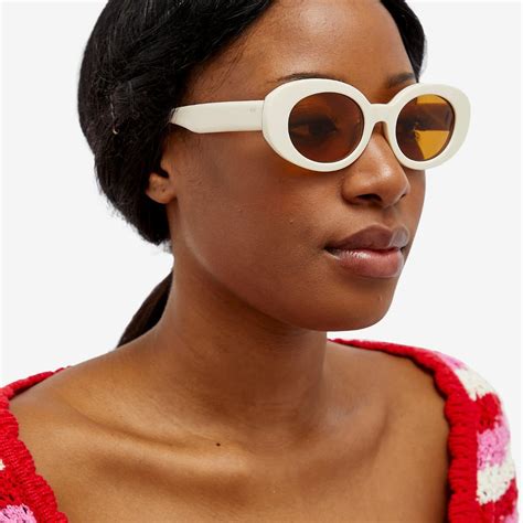 Ace And Tate Womens Patsy Sunglasses In Ivory Ace And Tate