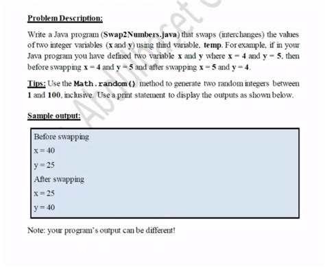 Solved At Problem Description Write A Java Program Chegg Com