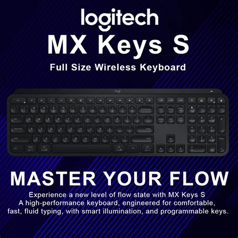 Logitech Mx Keys S Wireless Keyboard Full Size Black Le Vend Le Vend Online