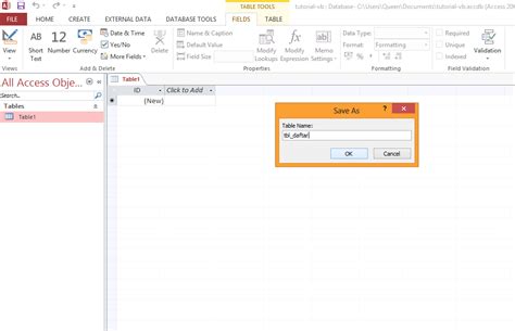 Cara Membuat Database Pada Ms Access