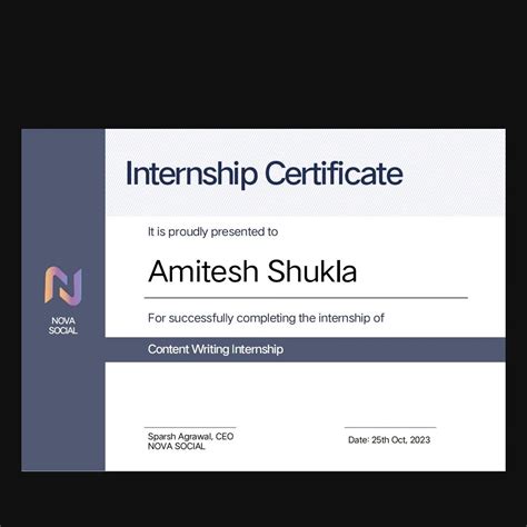 Amitesh Shukla On Linkedin Thrilled To Have Completed My Content Writing Internship Grateful For