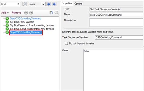 Osddonotlogcommand Displays Password In The Smstslog Microsoft Qanda