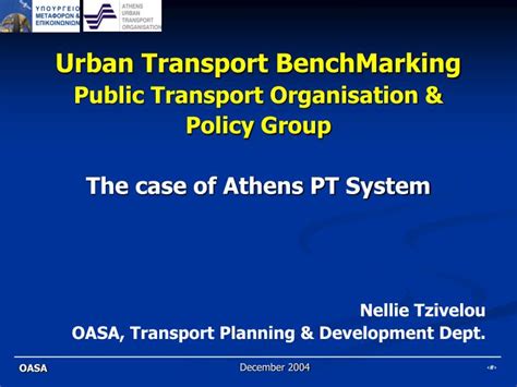 Ppt Urban Transport Benchmarking Public Transport Organisation And Policy Group Powerpoint