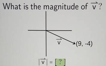 Solved What Is The Magnitude Of Vector V Vector V Math