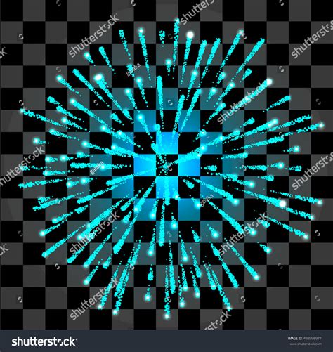 Vector Isolated Firework On Transparent Background Stock Vector Royalty Free