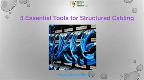 Ppt 5 Essential Tools For Structured Cabling Powerpoint Presentation Id12277599