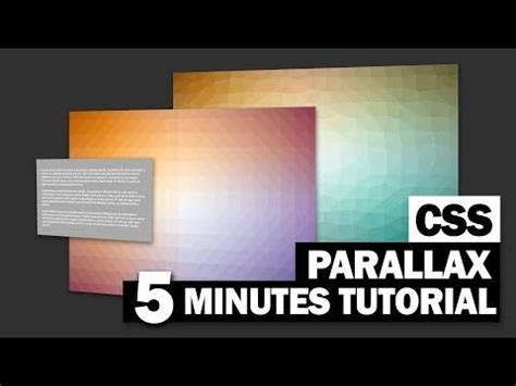 Stunning Pure CSS Parallax Scrolling 5 Minutes Tutorial