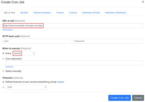 how to set up cron job for wordpress