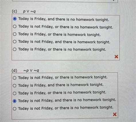 Solved Let P Today Is Friday Q There Is Homework