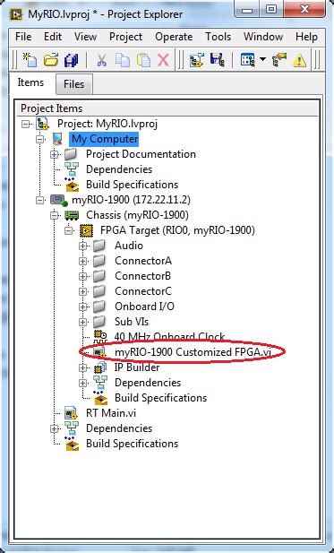 Sử dụng hàm có sẵn của MyRIO với custom FPGA NI Community