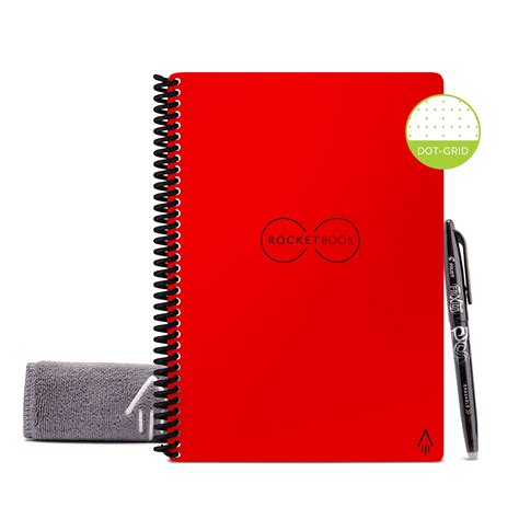 Rocketbook Core Smart Notebook Dot Grid 36 Pages 6x88 Red Rocketbook Core Smart Notebook Dot Grid 36 Pages 6x88 Red