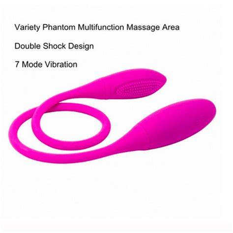 7 Speeds Dual Egg Bullet Dildo Vibrator Anal Butt Plug Sex Toy For